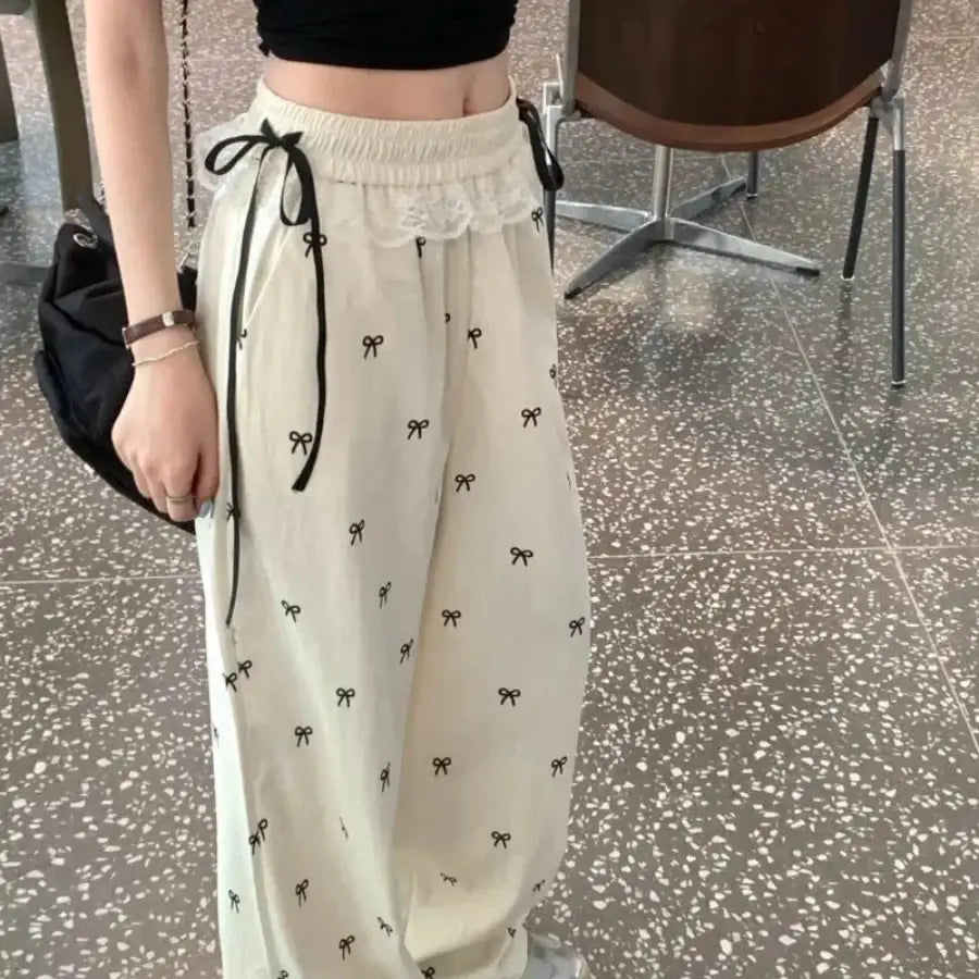 Bow Sweatpants | Neos Aesthetic