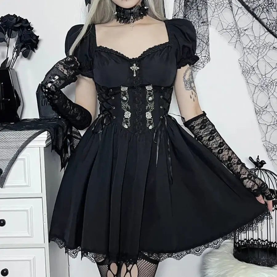 Gothic Corset Dress | Neos Aesthetic